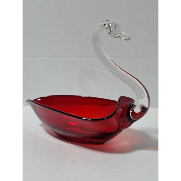 Duncan & Miller | Dining | Duncan Miller Pall Mall Ruby Red Swan Bowl ...
